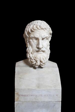 'Portrait of Epicurus, Second Century Ad, Vatican Museums, Rome, Italy ...