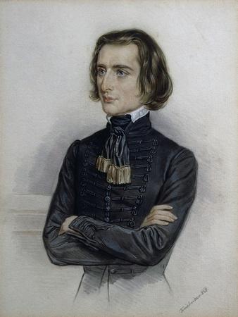 Portrait of Franz Liszt Giclee Print | Art.com