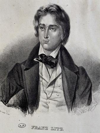 Portrait of Franz Liszt Giclee Print | Art.com