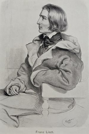 Portrait of Franz Liszt Giclee Print | Art.com