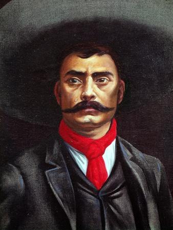 'Portrait of General Emiliano Zapata' Giclee Print | Art.com