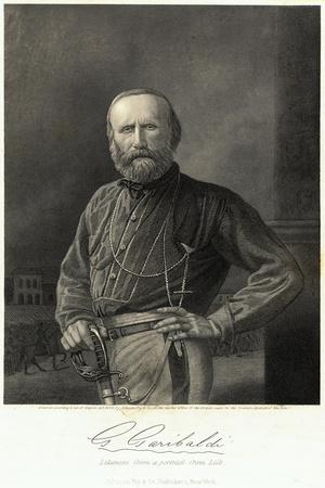 'Portrait of Giuseppe Garibaldi with Sword' Giclee Print | Art.com