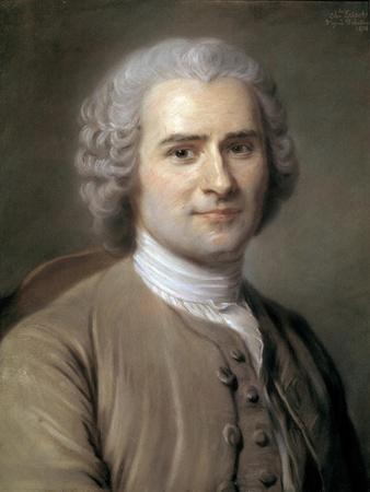 'Portrait of Jean-Jacques Rousseau by Charles Escot' Giclee Print | Art.com