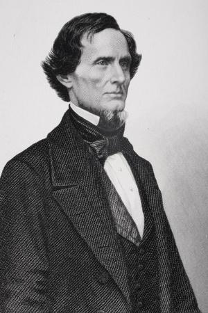 'Portrait of Jefferson Davis (1808-1889) (Detail)' Giclee Print ...