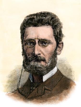 Portrait of Joseph Pulitzer (1847 -1911) American Journalist. 19Th ...