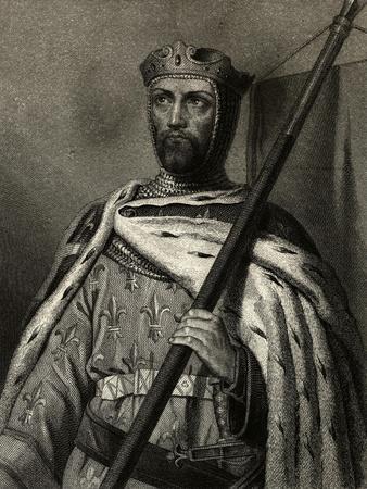 Portrait of King of France Louis VII Giclee Print | Art.com