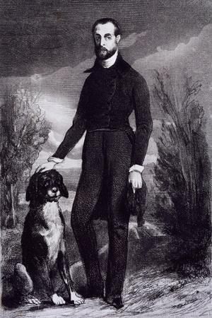 'Portrait of Petrus Borel, Pseudonym of Joseph Borel Hauterive' Giclee ...