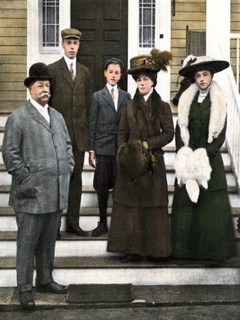 Portrait of President William Howard Taft (1857-1930) and His Family ...