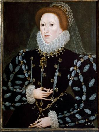 'Portrait of Queen Elizabeth I of England, 1575-1580 (Painting)' Giclee ...