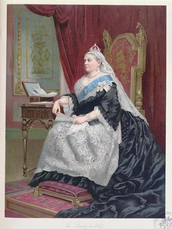 'Portrait of Queen Victoria at the Time of Her Golden Jubilee in 1887 ...