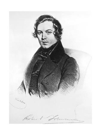 'Portrait of Robert Alexander Schumann' Giclee Print | Art.com