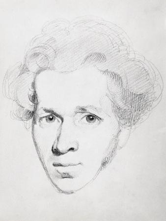 Portrait of Soren Aabye Kierkegaard Giclee Print | Art.com