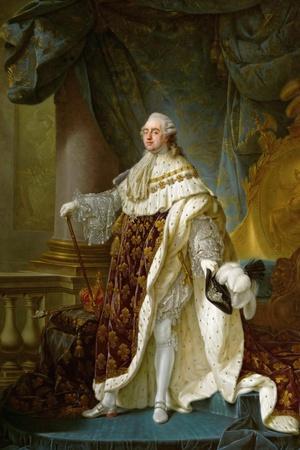 Portrait of the King Louis XVI (1754-1793) in his Coronation Robes ...