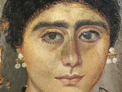 'Portrait of Woman, Distemper Painting on Wood, from El Fayum' Giclee ...