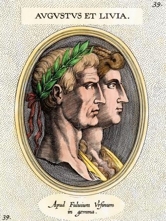 'Portraits of the Roman Emperor Augustus (Augustus or Gaius Julius ...