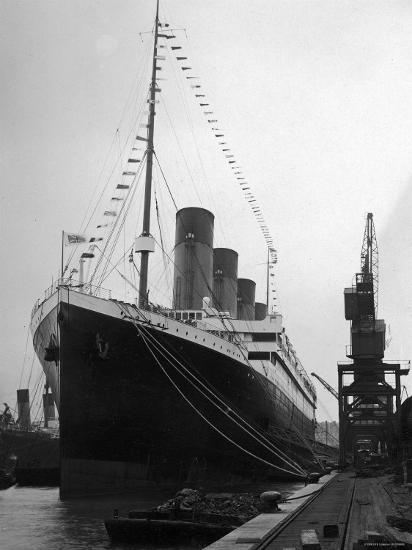 Postcard of British Luxury Liner "S.S. Titanic" in Dock at Southampton ...