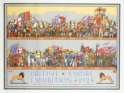 Poster Advertising the British Empire Exhibition, 1924 Giclee Print ...