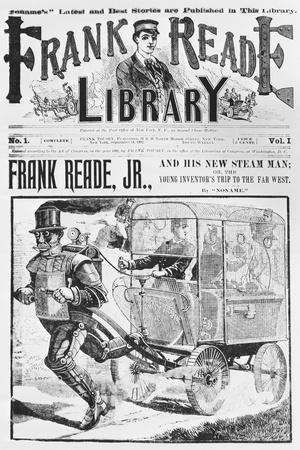 'Poster for Frank Reade and His New Steam Engine' Giclee Print | Art.com