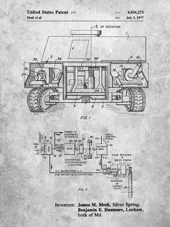 'PP1116-Slate Turret Drive System Patent Poster' Giclee Print - Cole ...