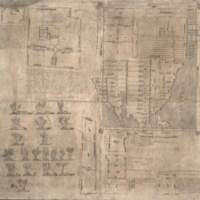 Aztec Oztoticpac Map Par Pre-Columbian Art, C.1540 - - Museo Nacional ...