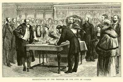 Presentation of the Freedom of the City of London Giclee Print | Art.com