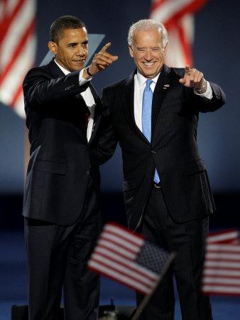 'President-Elect Barack Obama and VP Joe Biden after Acceptance Speech ...