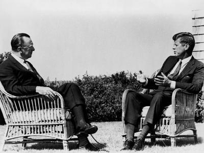 'President Kennedy Is Interviewed by Newsman Walter Cronkite at Hyannis ...