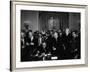'President Lyndon Johnson, Watched by Martin Luther King, Jr. Signing ...
