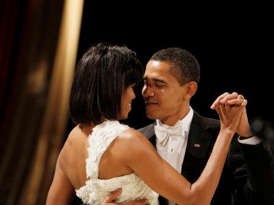 'President Obama and First Lady Michelle Obama Dance at the Midwest ...