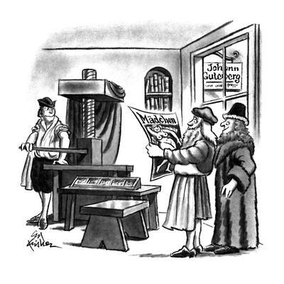 Cartoon Printing Press
