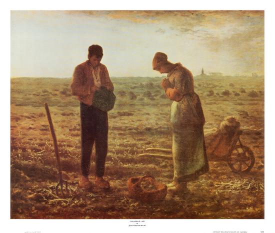 Angelus Art Print by Jean-François Millet at Art.com