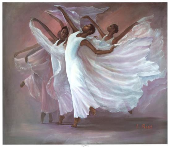 Angel Wings Art Print by Laverne Ross at Art.com