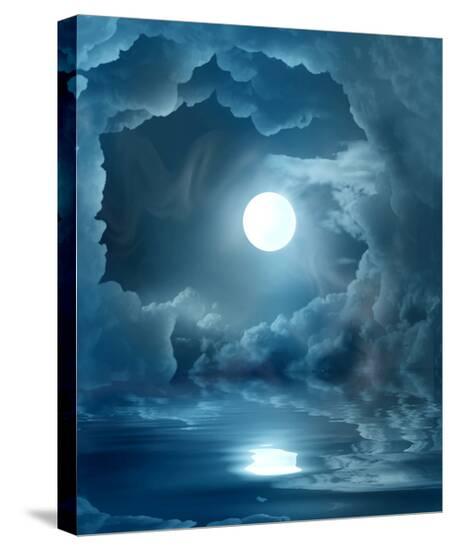 Magic Moon Art Print By Lilkar At