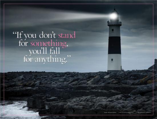 Stand For Something Lamina Framed Art Print at Art.com