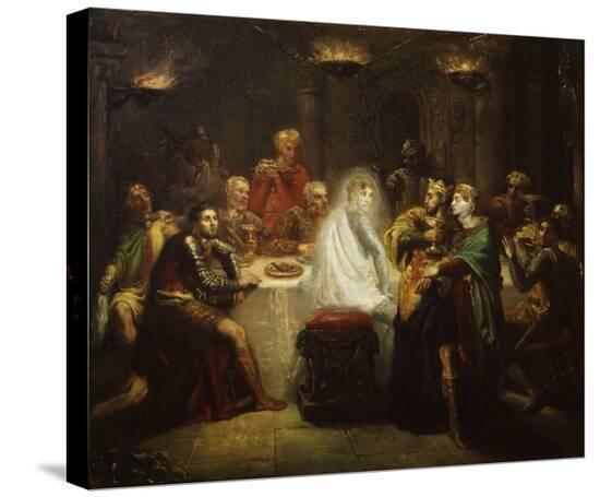 Banquo's Ghost from Macbeth, by William Shakespeare Giclee Print by Theodore Chasseriau at Art.com