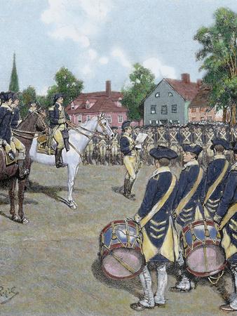 'General Washington's Army in New York on July 9, 1776 by Howard Pyle ...