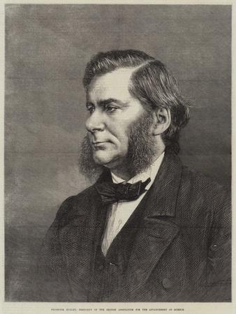 'Professor Huxley, President of the British Association for the ...