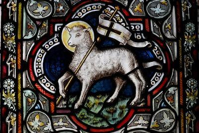 Protestant Church, Stained Glass Window, Lamb of God, Agnus Dei ...