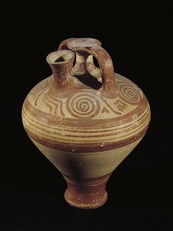 Protocorinthian Vase, Red Figure Pottery with Geometric Decoration from ...