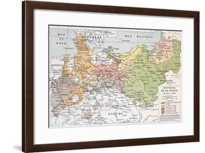 Prussia Historical Development Map Art Print by marzolino | Art.com