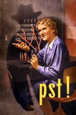 'Pst!' Art Print | Art.com