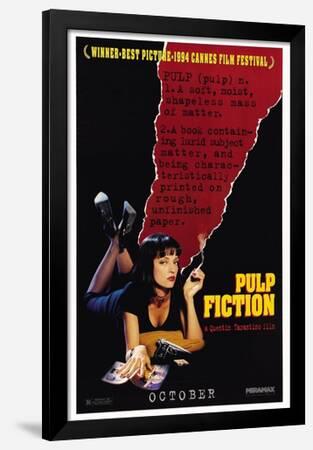Pulp Fiction Poster Framed