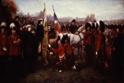 'Queen Victoria of England, 1819-1901, Presenting Colours to 79th ...