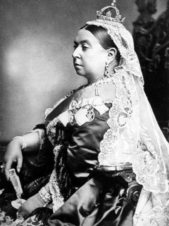 'Queen Victoria Wearing the Small Imperial Crown to Mark Her 66th ...