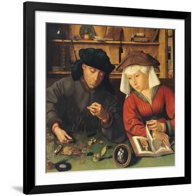 'The Money Lender and His Wife, 1514' Framed Giclee Print - Quentin ...