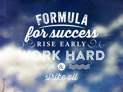 'Quote Typographical Poster, Vector Design. Formula for Success: Rise ...