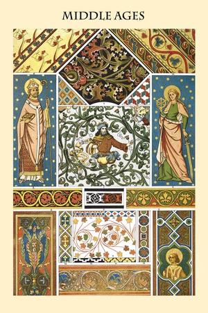 Ornament-Middle Ages Art Print - Racinet | Art.com