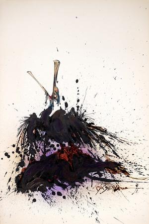 'Animals (birds) 9, 1991 (drawing)' Giclee Print - Ralph Steadman | Art.com