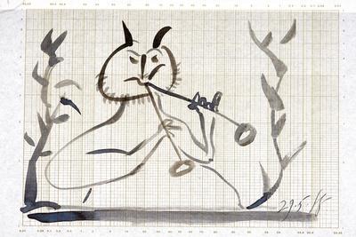 Picasso sketches 119, 1988 (drawing) Giclee Print - Ralph Steadman ...