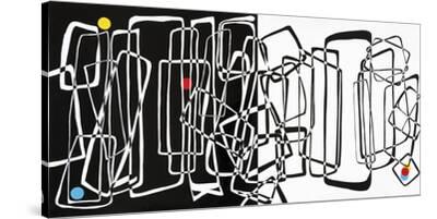 'Primary Maze' Stretched Canvas Print - Randy Engelberg | Art.com